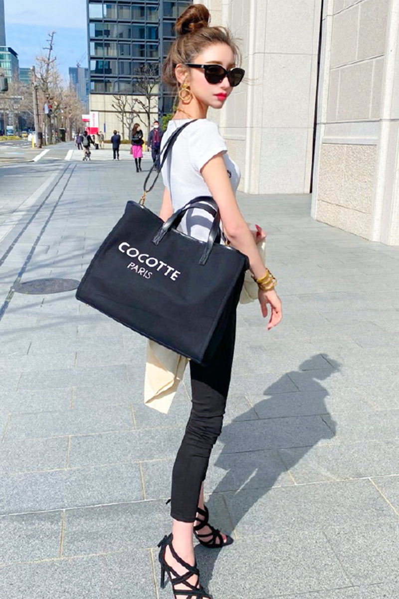 Canvas tote bag Lsize – Cocotte paris